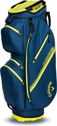 Callaway Golf Chase Dry wasserdichte Cartbag 2025, Marineblau/Fluorscent Gelb