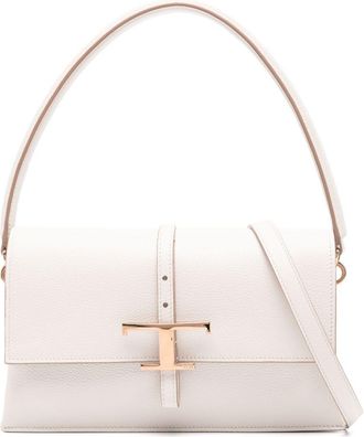 Tod's mini sac T Timeless en cuir - Tons neutres
