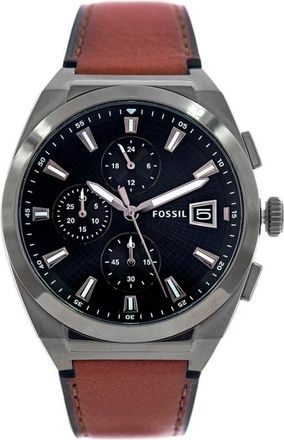 Fossil Homme, Accessoires, Brun, Taille: ONE Size Everett Chronograph
