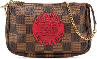 Louis Vuitton Crossbody Bags - Damier Ebene Trunks and Bags Mini Pochette Accesso - Gr. unisize - in Braun - f&uuml;r Damen