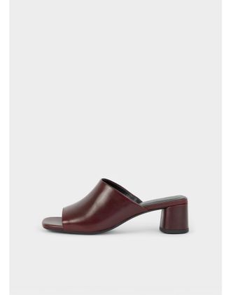 Vagabond Shoemakers - Piper - Mules en cuir &agrave; talon - Cerise-Rouge