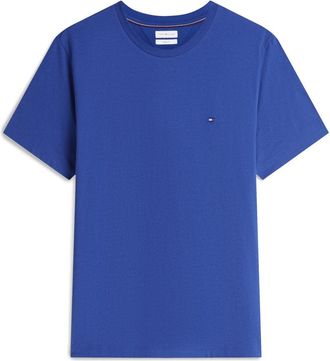 Tommy Hilfiger Softes T-Shirt mit kleiner Logo-Stickerei, Regular Fit in