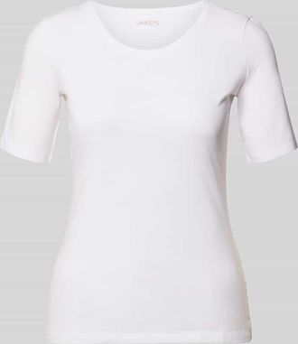 Jake*s Casual Slim Fit T-Shirt aus reiner Baumwolle