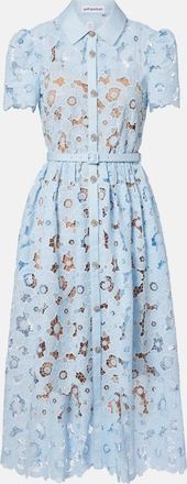 Self Portrait Robe chemise en dentelle