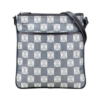 Loewe Sac bandouli&egrave;re Pre-owned en toile &agrave; motif - Femme - Pre-owned - Gris - Taille: ONE Size