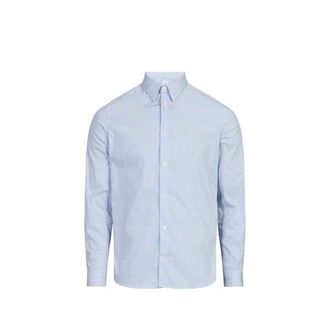 Au Printemps Paris Chemise droite &agrave; rayures en coton