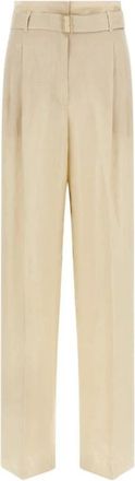Max Mara Femme, Pantalons, Beige, Taille: 40 FR Materia Pantalons