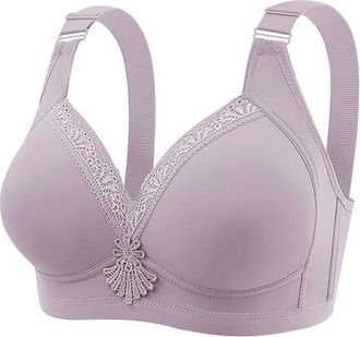 Generic Bikini pour femme - Bretelles r&eacute;glables - Couverture compl&egrave;te - Soutien-gorge confortable sans armatures - Soutien-gorge sans armatures, lilas, 40
