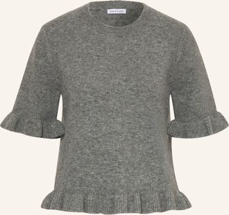 Mrs & Hugs Mrs & Hugs Strickshirt Mit R&uuml;schen grau
