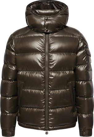 Moncler Moncler Doudoune Courte &Agrave; Capuche Maya, Homme, Vert, Taille: 0
