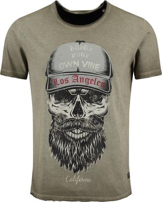 Key Largo Herren KLBEARD Round T-Shirt, mil.Green (1502), Medium