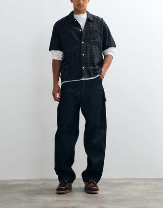Carhartt Work in Progress OG Single Knee - Jean droit ample - Bleu d&eacute;lav&eacute; moyen