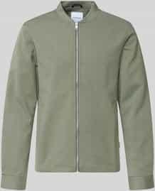 Lindbergh Slim Fit Jacke mit Stehkragen und Rei&szlig;verschluss