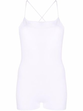 Red Valentino body &agrave; fines bretelles - Blanc