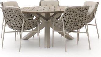 Manifesto Furniture Manifesto Novara/ROUGH-Y &oslash; 150 cm Gartenm&ouml;bel-Set 6-teilig