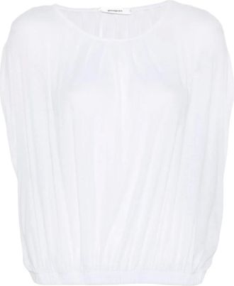 Gimaguas Femme, Blouses et Chemises, Blanc, Taille: 36 FR Oni Gathered Top