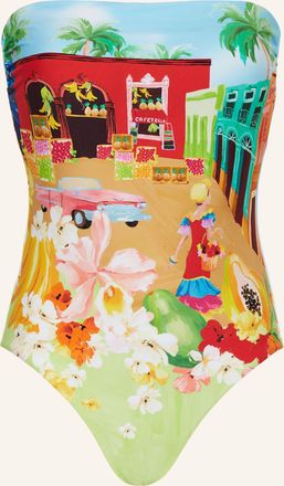 Seafolly Bandeau-Badeanzug Cuba blau