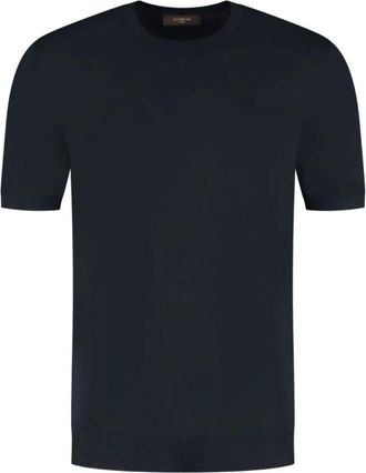 Zanone Homme, Tops, Bleu, Taille: M Sueter Marino Cuello Redondo