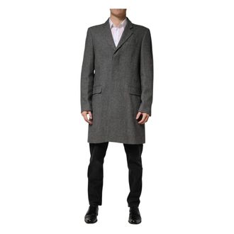 Dolce & Gabbana Einreihiger Trenchcoat - - Coats - Herren - Grau - L