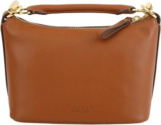 Ralph Lauren Femme, Sacs, Brun, Taille: ONE Size Polo ID Calfskin Shoulder Bag