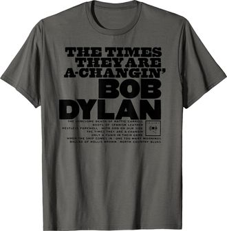 Bob Dylan Official The Times They Are A-Changin T-Shirt