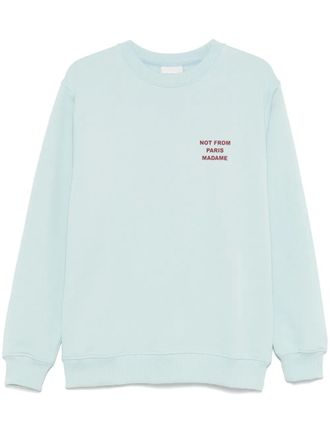 Drôle de Monsieur haut Le Sweatshirt Slogan - Bleu