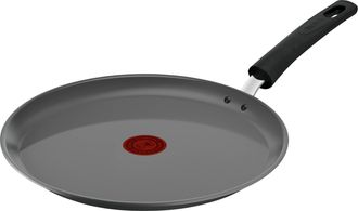 T-fal Renew C4253913 Crêpe-Pfanne, 28 cm, Induktion, Keramik-Antihaftbeschichtung, umweltfreundlich, recycelt, gesundes Kochen, Thermo-Signal, C4253913