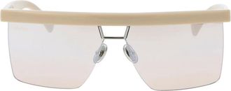 Max Mara Femme, Accessoires, Beige, Taille: ONE Size Plastic Lunettes de soleil