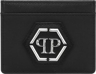 Philipp Plein Portemonnaies - Kartenetui Hexagon - Gr. unisize - in Schwarz - für Damen