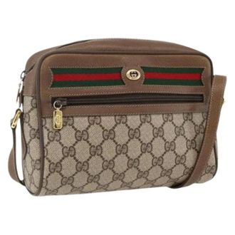 Gucci Sac bandouli&egrave;re GG Canvas Vintage Pre-owned - Femme - Pre-owned - Beige - Taille: ONE Size