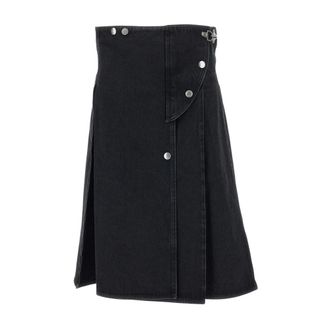 Marni Faltenrock aus Denim - - Skirts - Damen - Schwarzk - XS