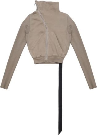 Rick Owens SweaT-shirt zipp&eacute; Mountain - Femme - Sweatshirts et sweats &agrave; capuche - Beige - Taille: 42 FR