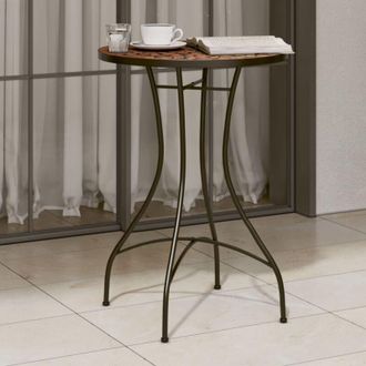 vidaXL Vidaxl - Table de bistro mosaïque terre cuite Ø50x70 cm céramique