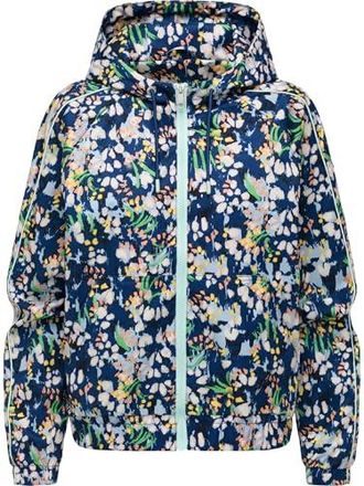Ragwear Veste demi-saison l&eacute;g&egrave;re &agrave; motifs pour femme - Veste fonctionnelle courte imperm&eacute;able et respirante avec capuche r&eacute;glable - Imprim&eacute; Andrin - Tailles X