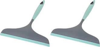 Vigar Hergo Abzieher Dusche Duschablage zum H&auml;ngen, Grau und T&uuml;rkis, 23,5 x 3,5 x 23 cm, 1397 (Packung mit 2)