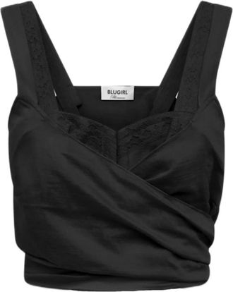 Blugirl Femme, Tops, Bleu, Taille: 36 FR Hauts sans manches