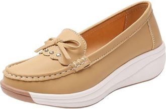 Generic Mocassins pour femme - Chaussures d&eacute;t&eacute; d&eacute;contract&eacute;es et confortables - Antid&eacute;rapantes - Chaussures de sport - Semelle souple - Chaussures de randonn&eacute;e