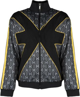 John Richmond Homme, Sweatshirts et sweats à capuche, Noir, Taille: 3XL Veste Casual à Fermeture Éclair