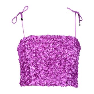 Rotate Rotate Birger Christensen, Femme, Tops, Violet, Taille: 42 FR Haut élégant en polyester