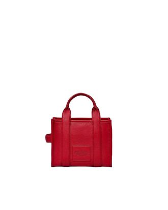 Marc Jacobs Womens Small Leather Tote Bag True Red Shoulder