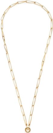 Leonardo Halskette Consenza, lange Kette aus goldfarbenem Edelstahl, in sich gedrehte Kettenglieder, 70-71,3 cm Länge, Schmuck Geschenk, 024443