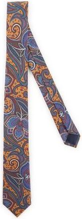 Au Printemps Paris Cravate imprimée en soie