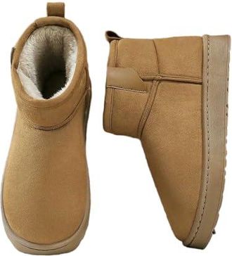 Generic NYSBH Chaussures dhiver rembourr&eacute;es et &eacute;paisses en coton pour homme, antid&eacute;rapantes, r&eacute;sistantes &agrave; lusure, chaudes, bottes de neige d&eacute;contract&eacute;es en c