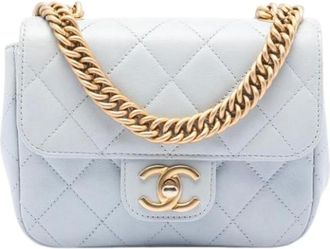 Chanel Sac bandouli&egrave;re vintage doccasion - Femme - Pre-owned - Bleu - Taille: ONE Size