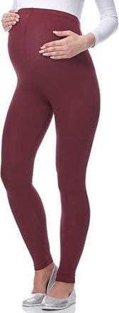 Be Mammy Leggings de Grossesse en Viscose Opaques, vêtements de maternité, Parfaits pour pour Les Femmes Enceintes 02 (Bordeaux, 3XL)