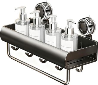 Generic Duschablage Mit Saugn&auml;pfen | Rutschfester Korb zur Wandmontage - Saugbrett F&uuml;r Die Duschkabine,F&uuml;r Schlafzimmer K&uuml;che WC Studentenzimmer Waschraum Sha