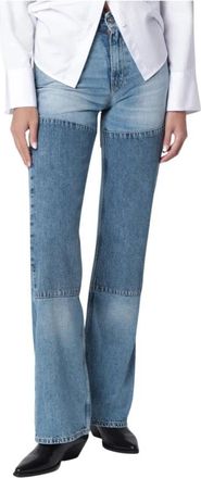 Our Legacy Patchwork Wide-Leg Jeans - - Jeans - Damen - Blau - W27