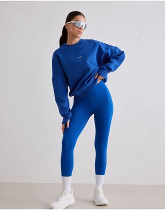 Aim'n Collants de course 7/8 - Azur-Bleu