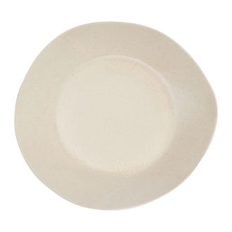 Ambition Dessertteller Organic 22 x 22 x 2,5 cm Keramik Teller Fr&uuml;hst&uuml;cksteller Obstteller Imbissteller Kuchenteller beige braun Wachteleier Muster Sp&uuml;lmaschin