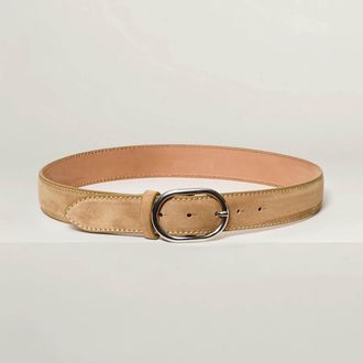 Reptiles House Vauren - Wildledergürtel 3,5 cm - Kamel